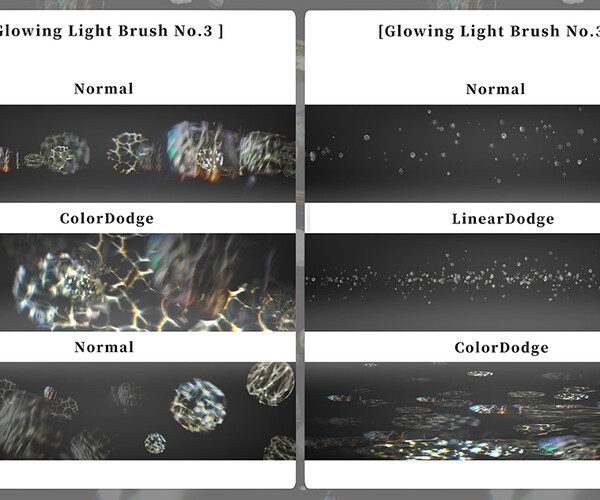 ArtStation - 8 Glowing Light Brushes for ClipStudioPaint/12 PNG images ...