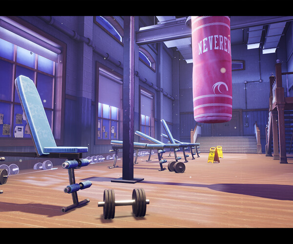ArtStation - Stylized Boxing Club | Game Assets
