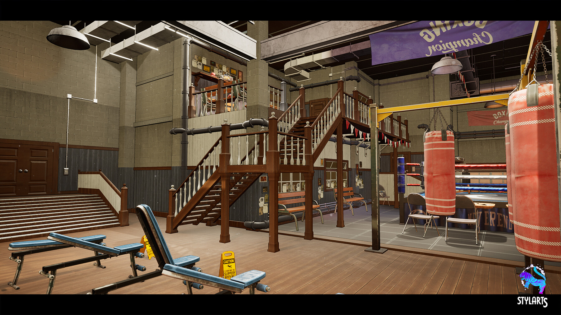 ArtStation - Stylized Boxing Club | Game Assets