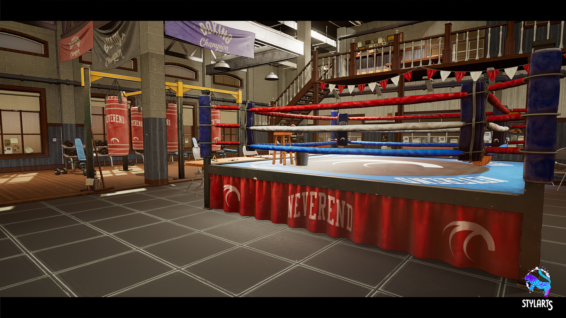 ArtStation - Stylized Boxing Club | Game Assets