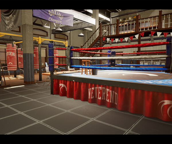 ArtStation - Stylized Boxing Club | Game Assets