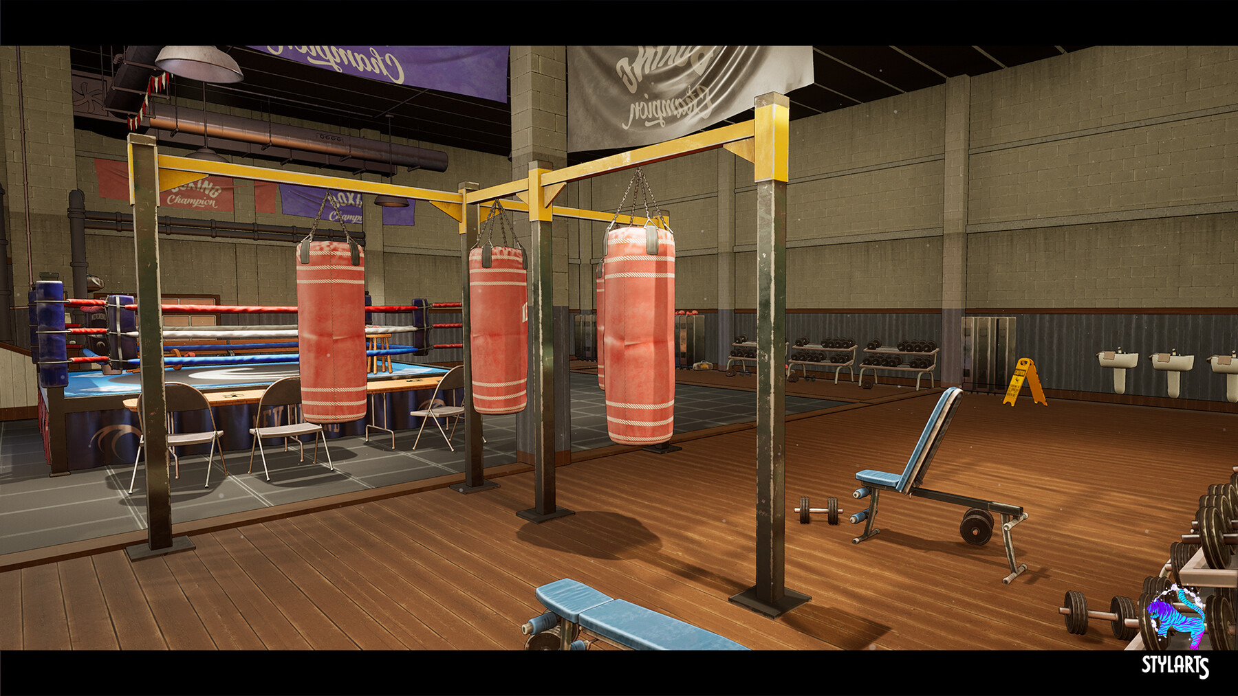 ArtStation - Stylized Boxing Club | Game Assets
