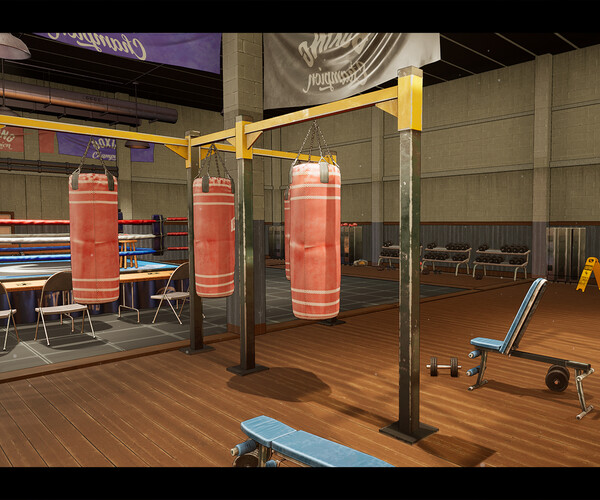 ArtStation - Stylized Boxing Club | Game Assets
