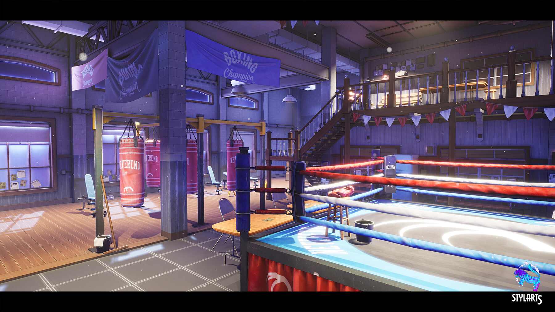 ArtStation - Stylized Boxing Club | Game Assets