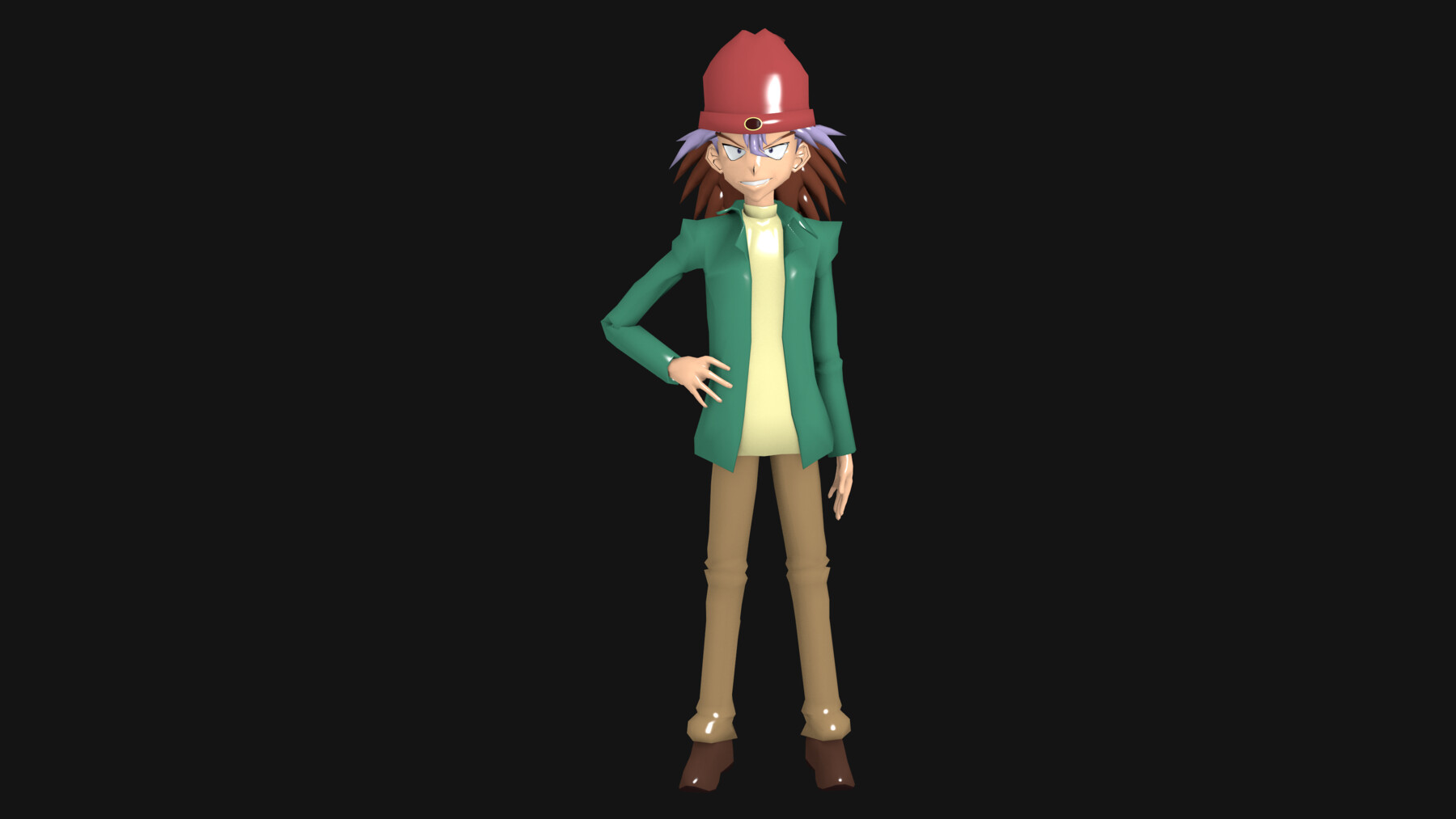 Artstation Rex Raptor Yugioh Anime Lowpoly Model Game Assets