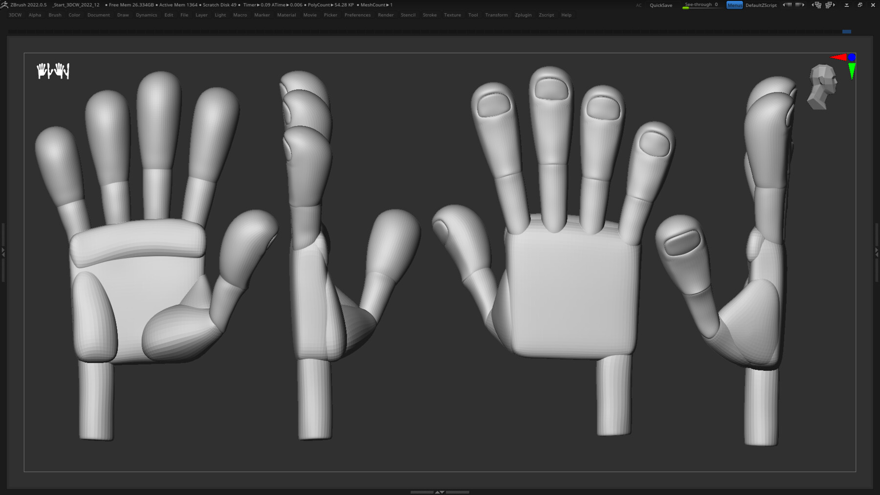 ArtStation - Cartoony Hand Blockout Tutorial | Tutorials