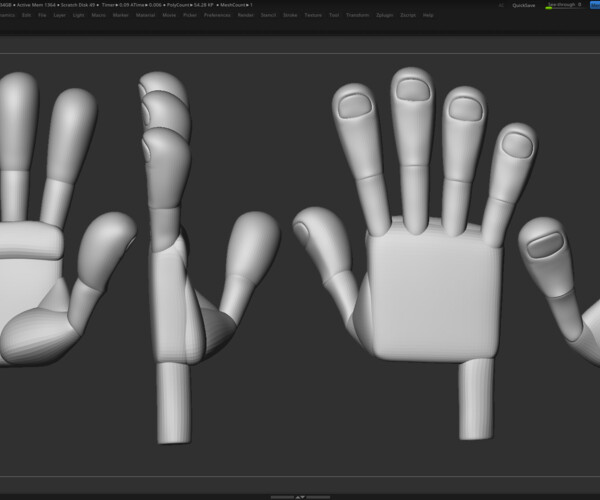 ArtStation - Cartoony Hand Blockout Tutorial | Tutorials