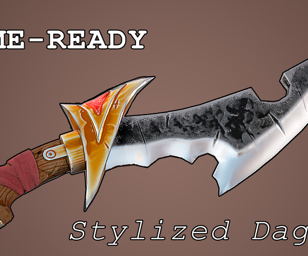 ArtStation - Stylized Dagger - Game-Ready | Game Assets