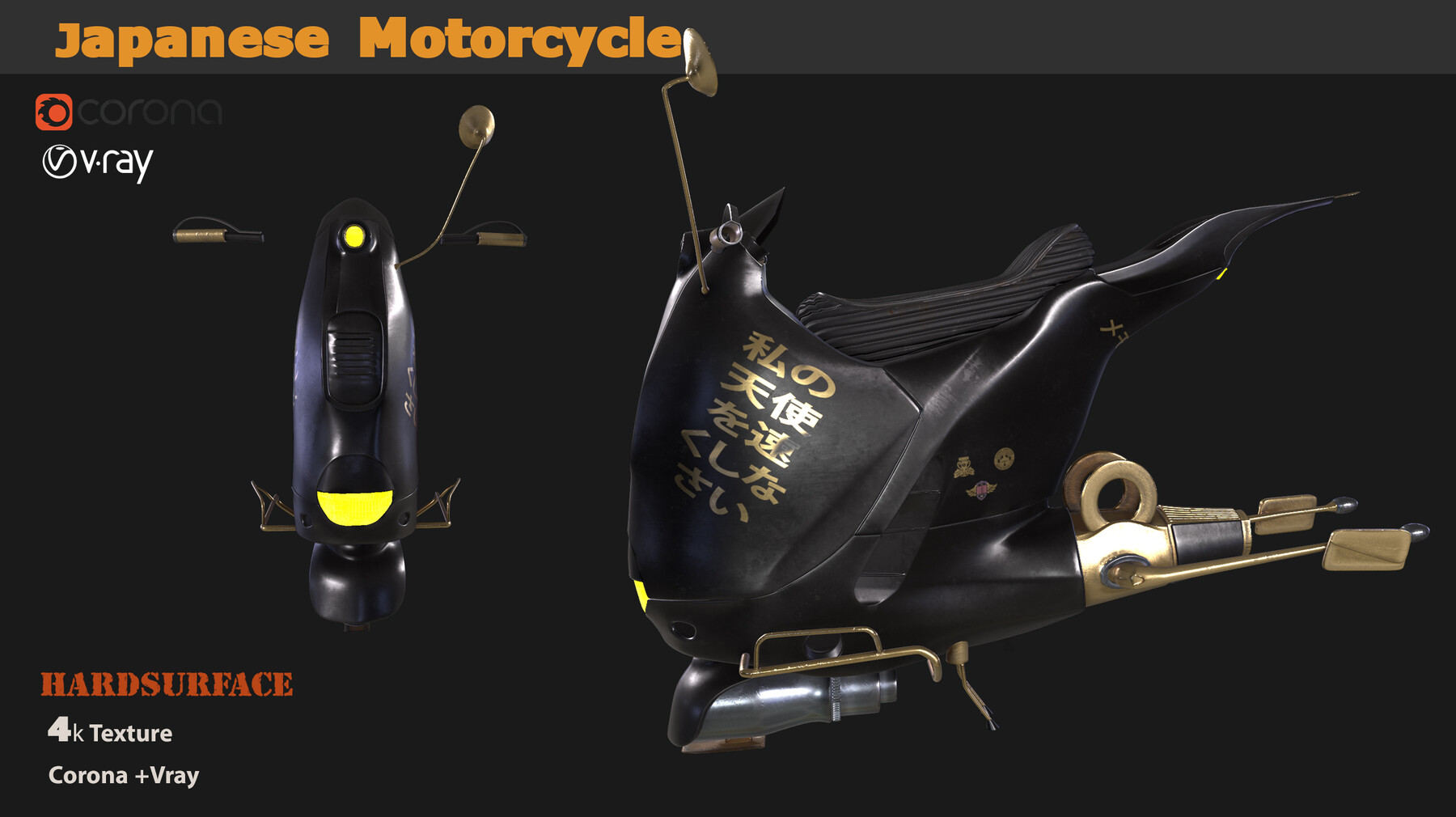 ArtStation - Japanese motorcycle | Game Assets