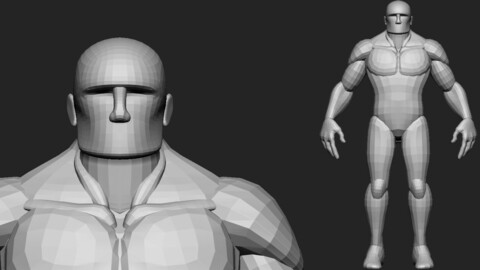 ArtStation - Strong character base mesh | Resources
