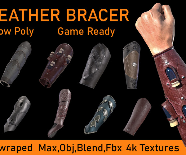 ArtStation - 10 Leather Bracer | Resources