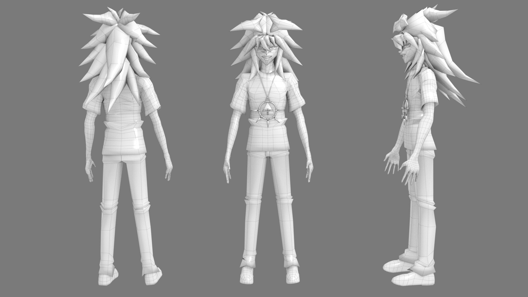 Artstation Yami Bakura Yugioh Anime Lowpoly Model Game Assets