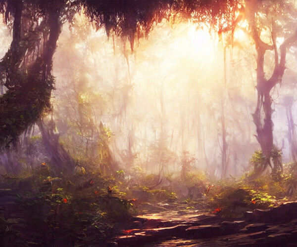 ArtStation - Fantasy Landscapes VOL 5 -- Tropical Forest | Artworks