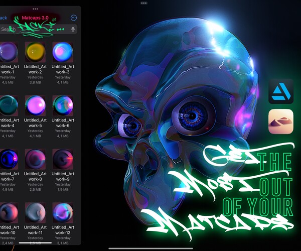ArtStation - MATCAPS 3.0 @nomadsculpt PNG files (tutorial in the description) + Post processing ...