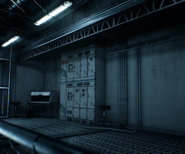ArtStation - Sci-Fi Laboratory Environment | Game Assets