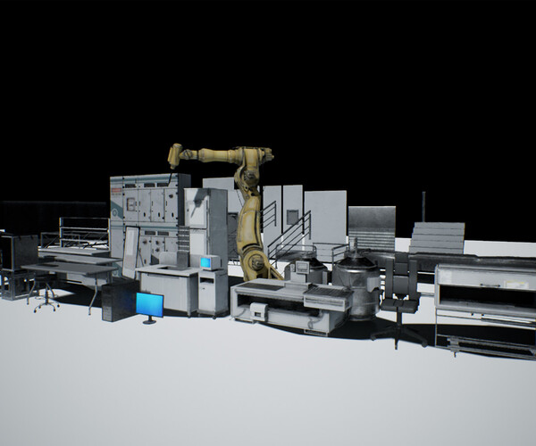 ArtStation - Sci-Fi Laboratory Environment | Game Assets