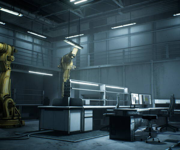 ArtStation - Sci-Fi Laboratory Environment | Game Assets