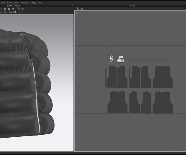 ArtStation - Streetwear Vest Waistcoat Puffer #001 - Clo 3D / Marvelous ...