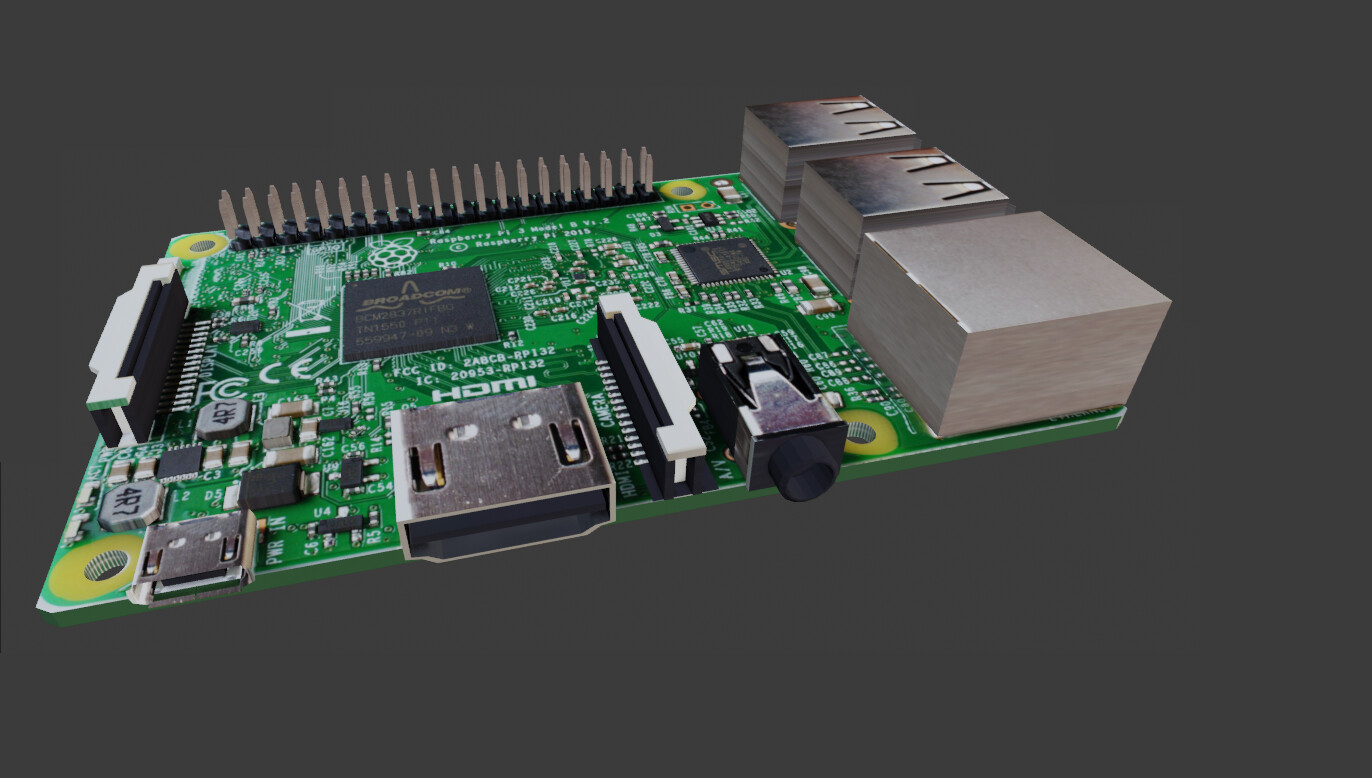 ArtStation - RASPBERRY PI LOW POLY GAME READY | Resources