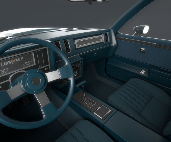 ArtStation - set of classic coupe car with interior in 9 color variants ...