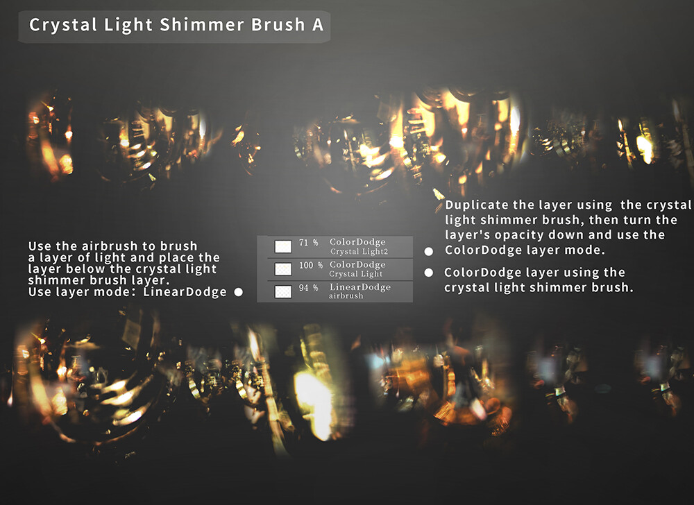 ArtStation - 3 Crystal Light Shimmer Brushes for ClipStudioPaint/20 PNG ...