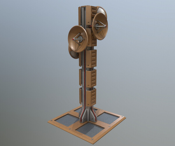 ArtStation - Sci Fi Communications Tower | Game Assets