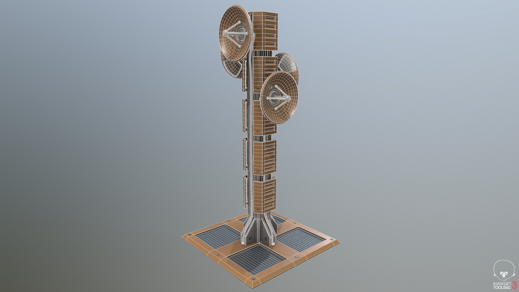 ArtStation - Sci Fi Communications Tower | Game Assets