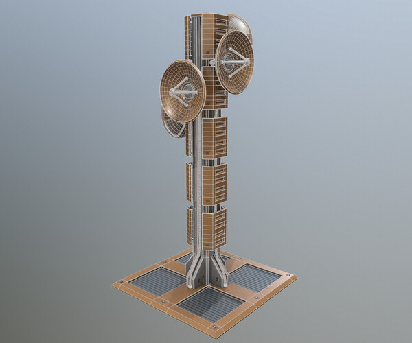 ArtStation - Sci Fi Communications Tower | Game Assets