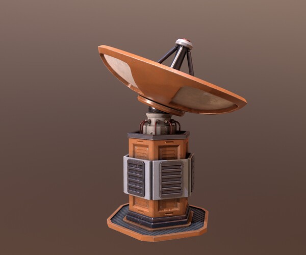 ArtStation - Sci Fi Satellite dish | Game Assets