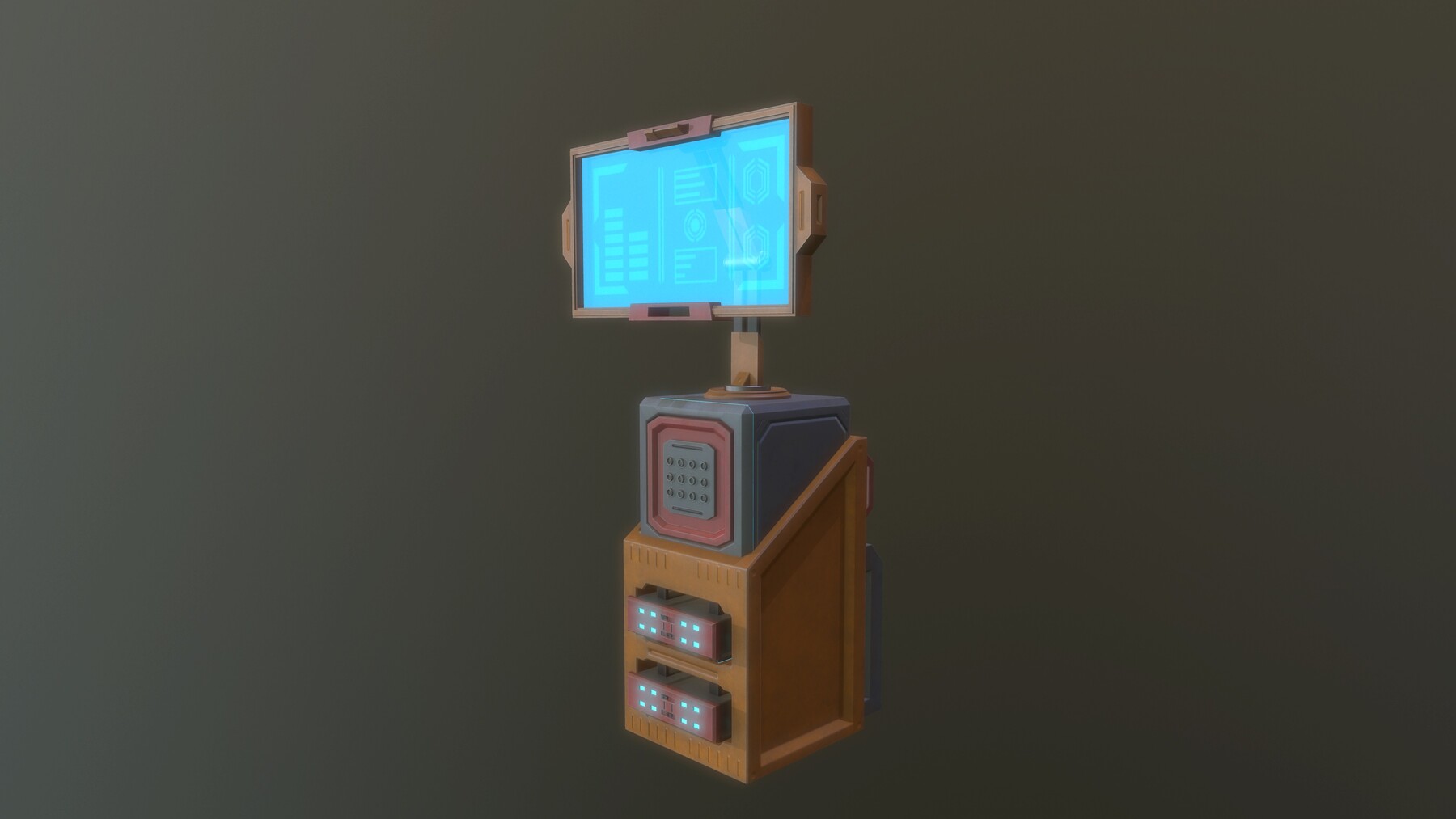 ArtStation - Scifi computer console | Game Assets