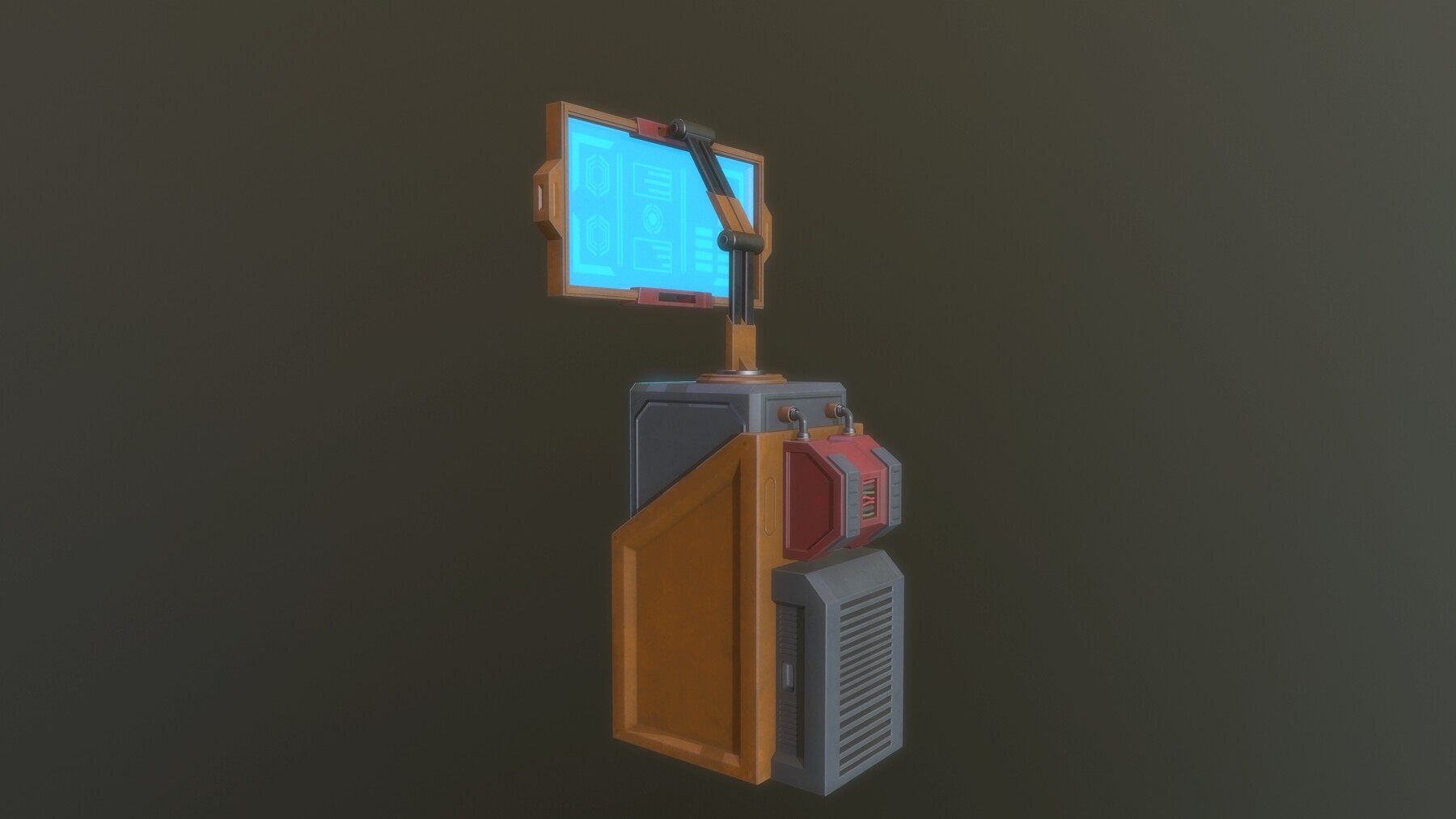 ArtStation - Scifi computer console | Game Assets