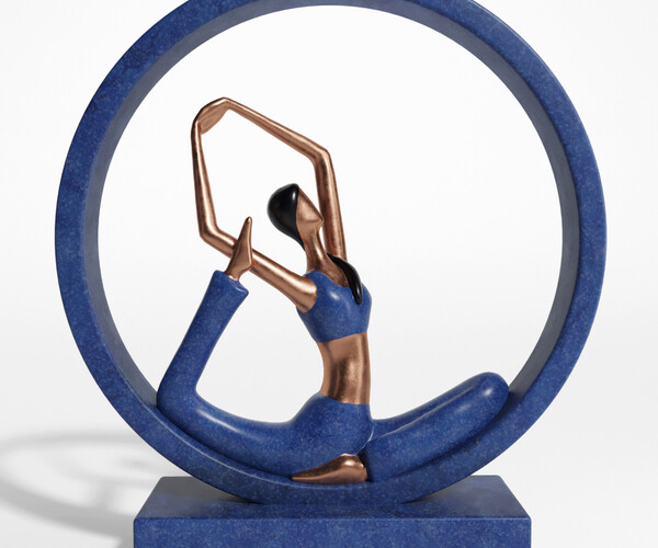 ArtStation - YOGA WOMAN STATUE | Resources