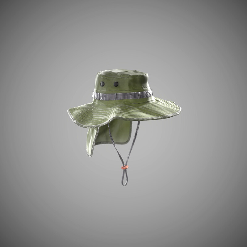 ArtStation - Military Hat - British Boonie - [Stock ft. Crumped version ...