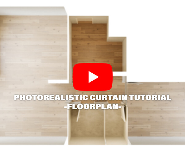 ArtStation - Realistic curtain tutorial | Floorplan | Resources