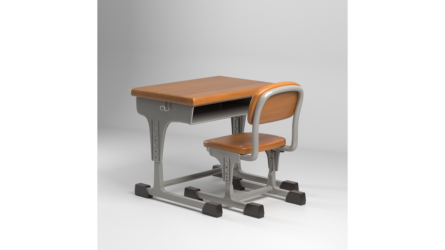 ArtStation - School Desk and Chair | Game Assets