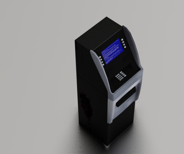 ArtStation - ATM MACHINE GAME READY LOW POLY | Game Assets