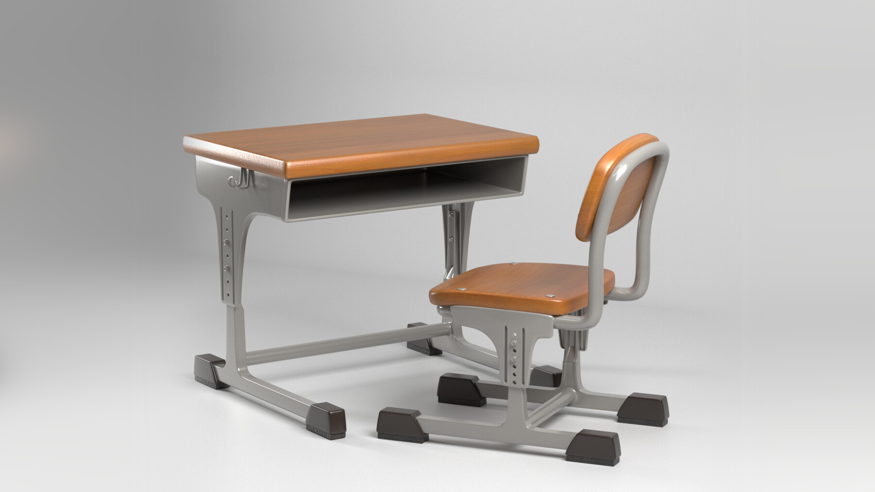ArtStation - School Desk and Chair | Game Assets