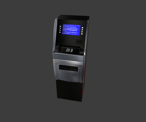 ArtStation - ATM MACHINE GAME READY LOW POLY | Game Assets