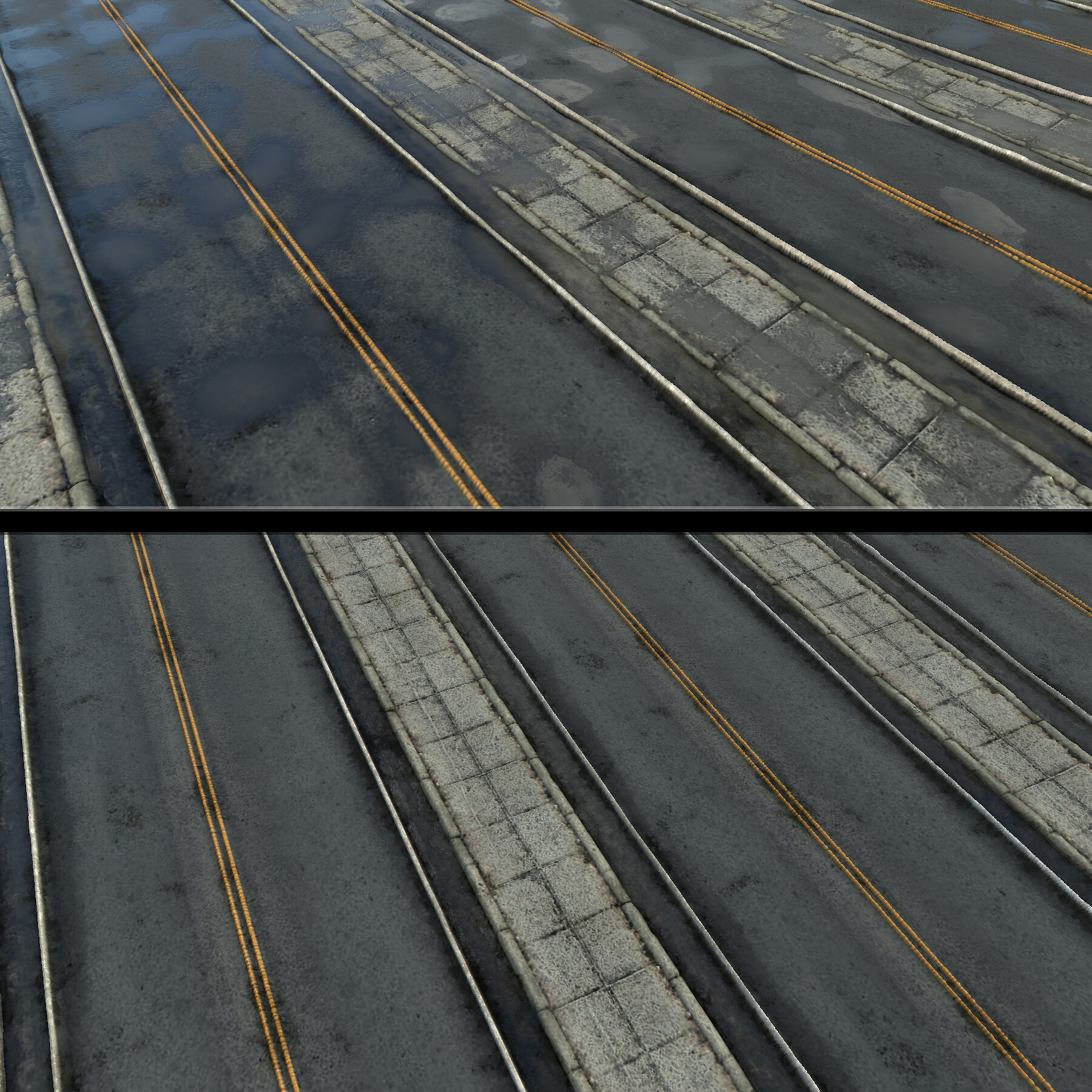 ArtStation - Road Materials Vol. 1 | Game Assets