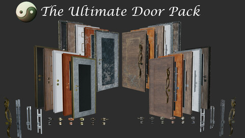 ArtStation - *Free Sample* for The Ultimate Door Pack | Game Assets
