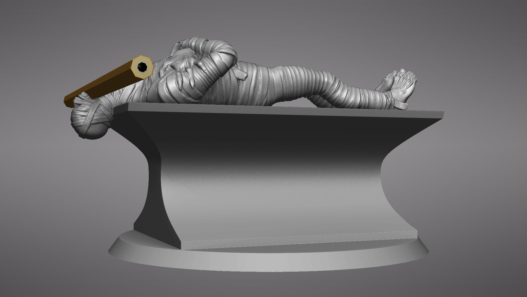 ArtStation - Mummy Tomb - Pen Holder Apple - Wacom - Default Pen 3D ...