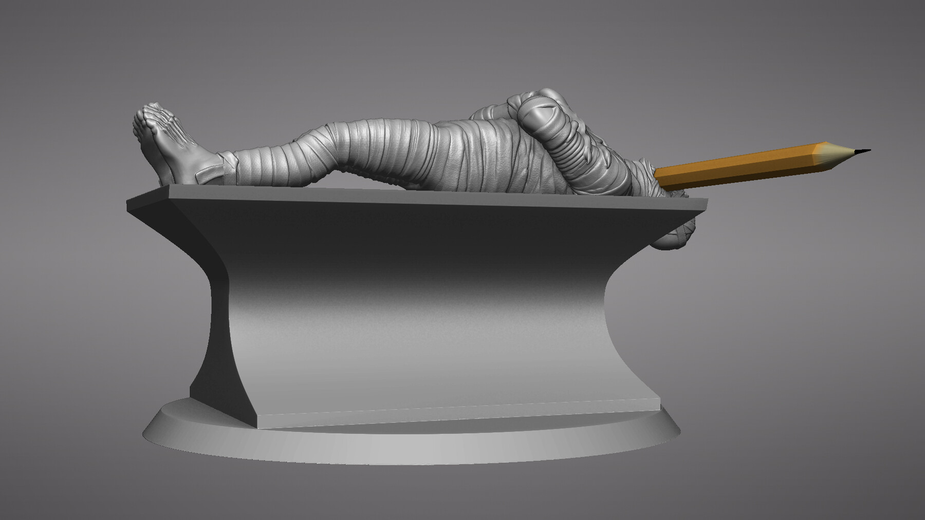 ArtStation - Mummy Tomb - Pen Holder Apple - Wacom - Default Pen 3D ...