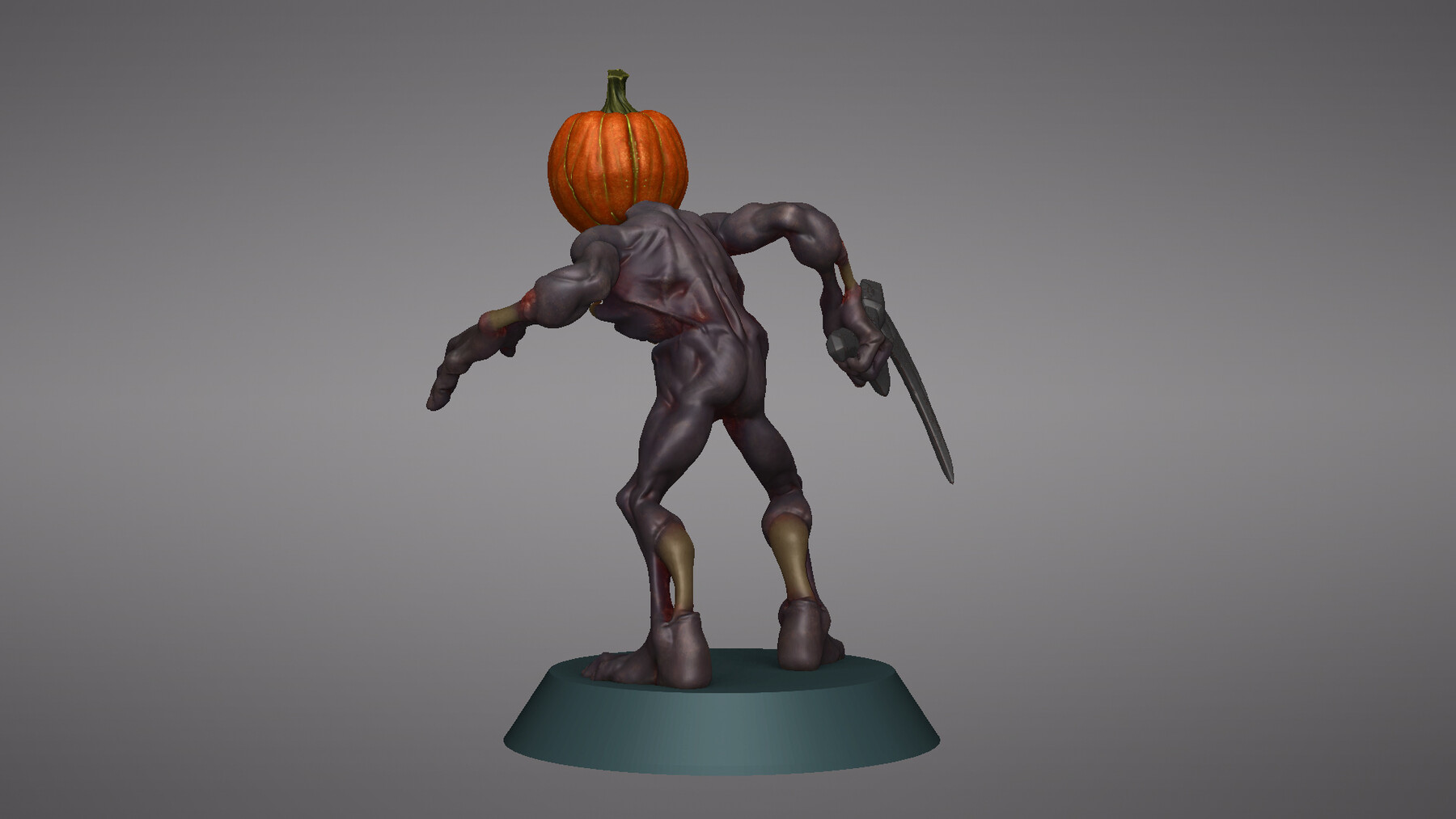 ArtStation - Halloween Pumpkin Undead Pose 01 3D print model | Resources