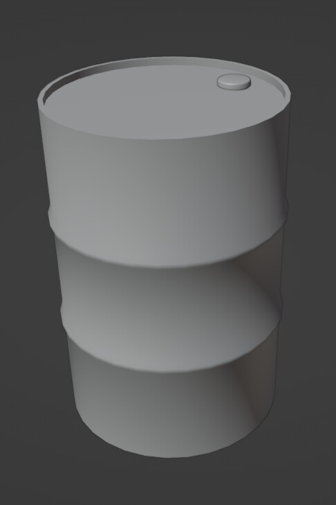 ArtStation - Oil barrel low poly model | Resources