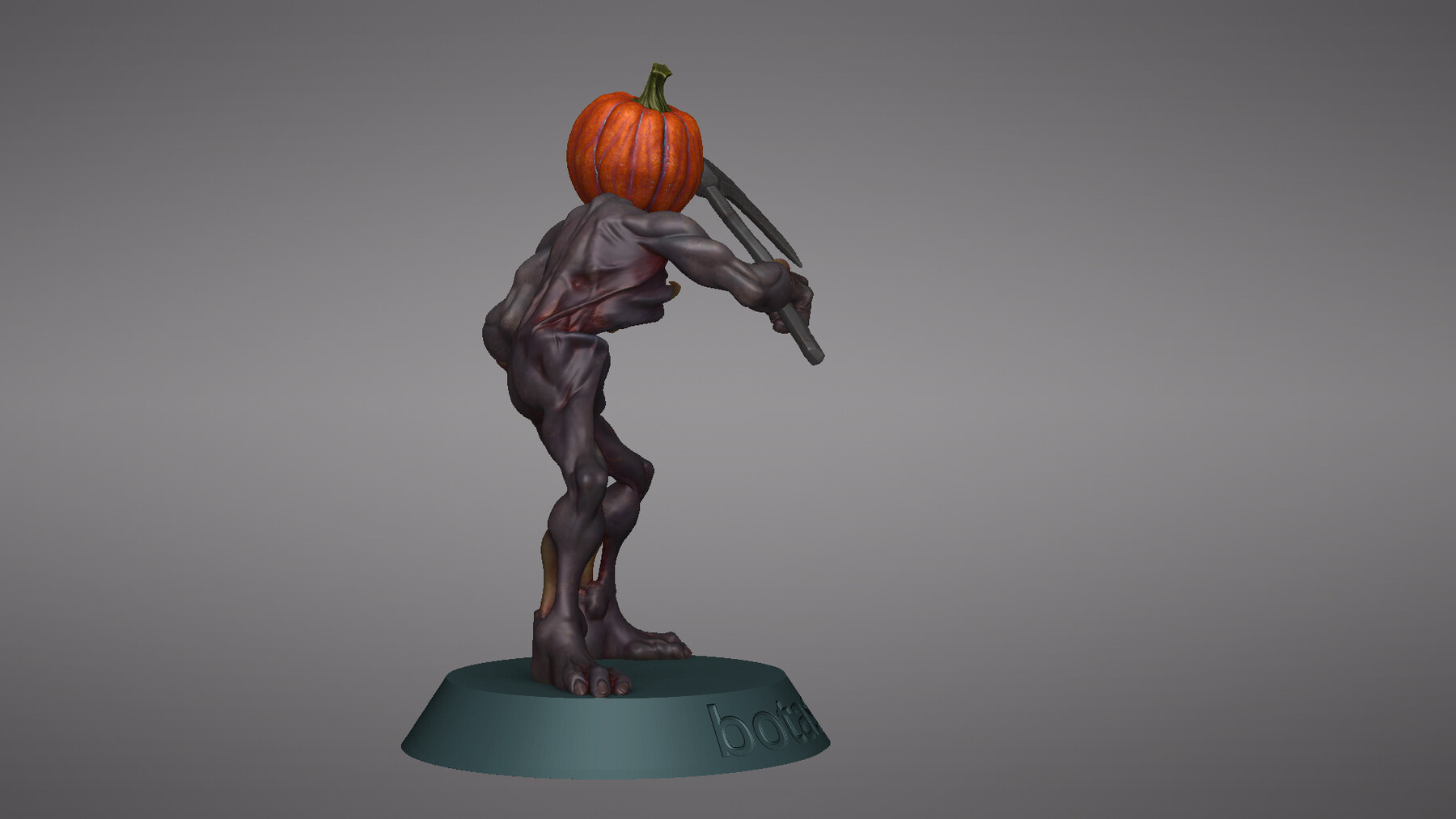ArtStation - Halloween Pumpkin Undead Pose 02 3D print model | Resources