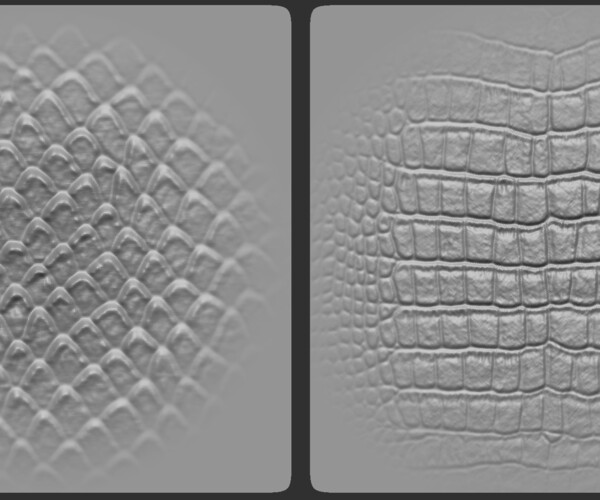 ArtStation - Reptile Scales / Skin Alphas V3 (45 Alphas) [Lizard ...