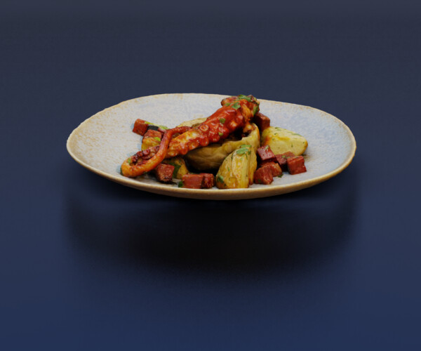 ArtStation - GRILLED OCTOPUS GAME READY | Resources