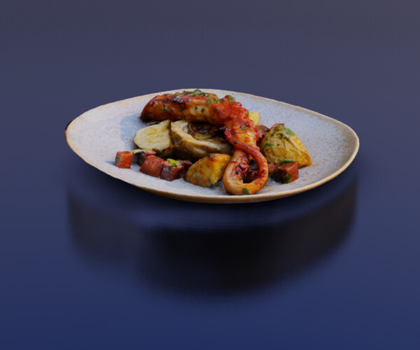 ArtStation - GRILLED OCTOPUS GAME READY | Resources