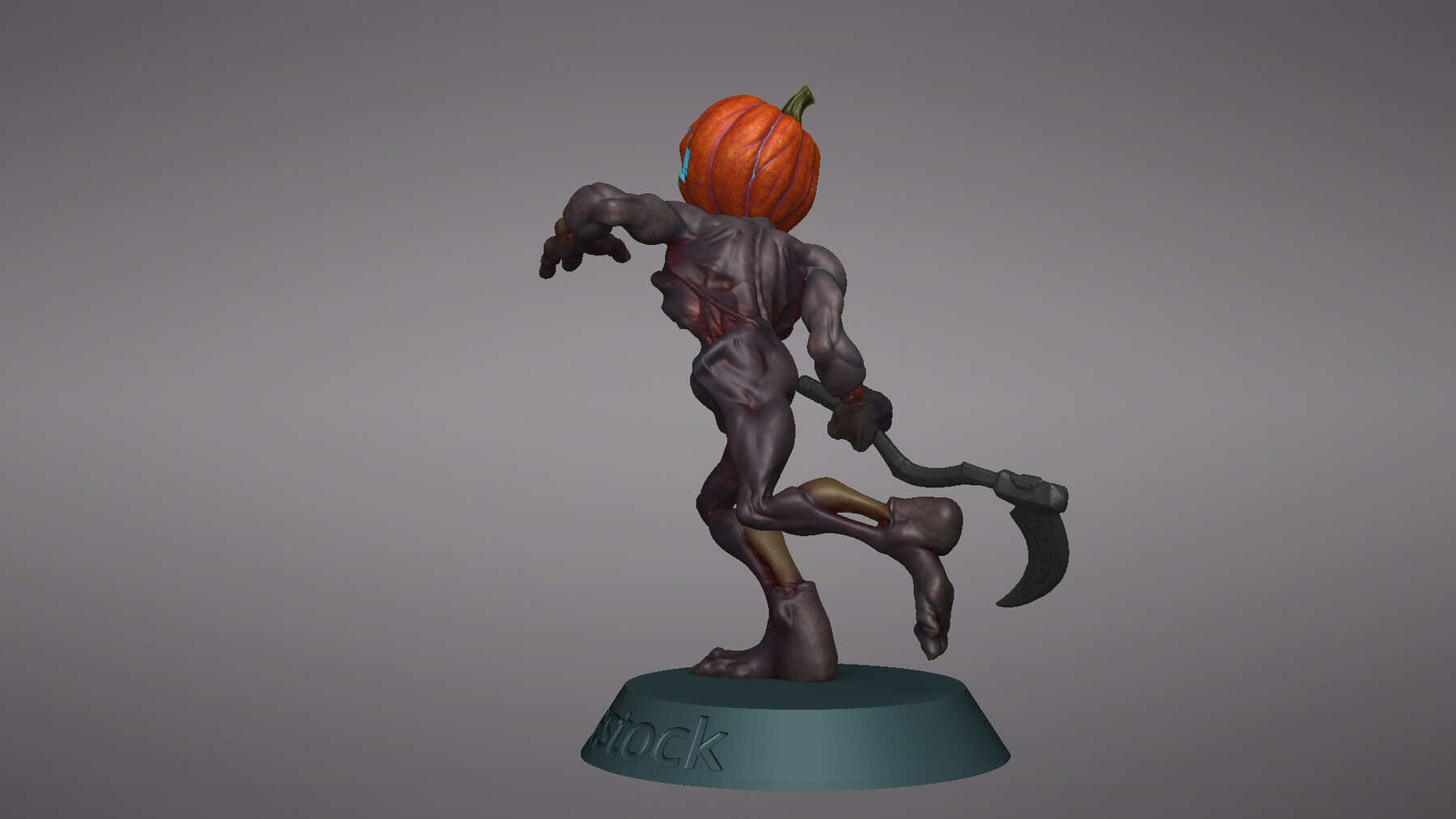 ArtStation - Humanoid Pumpkin Undead Pose 06 3D print model | Resources