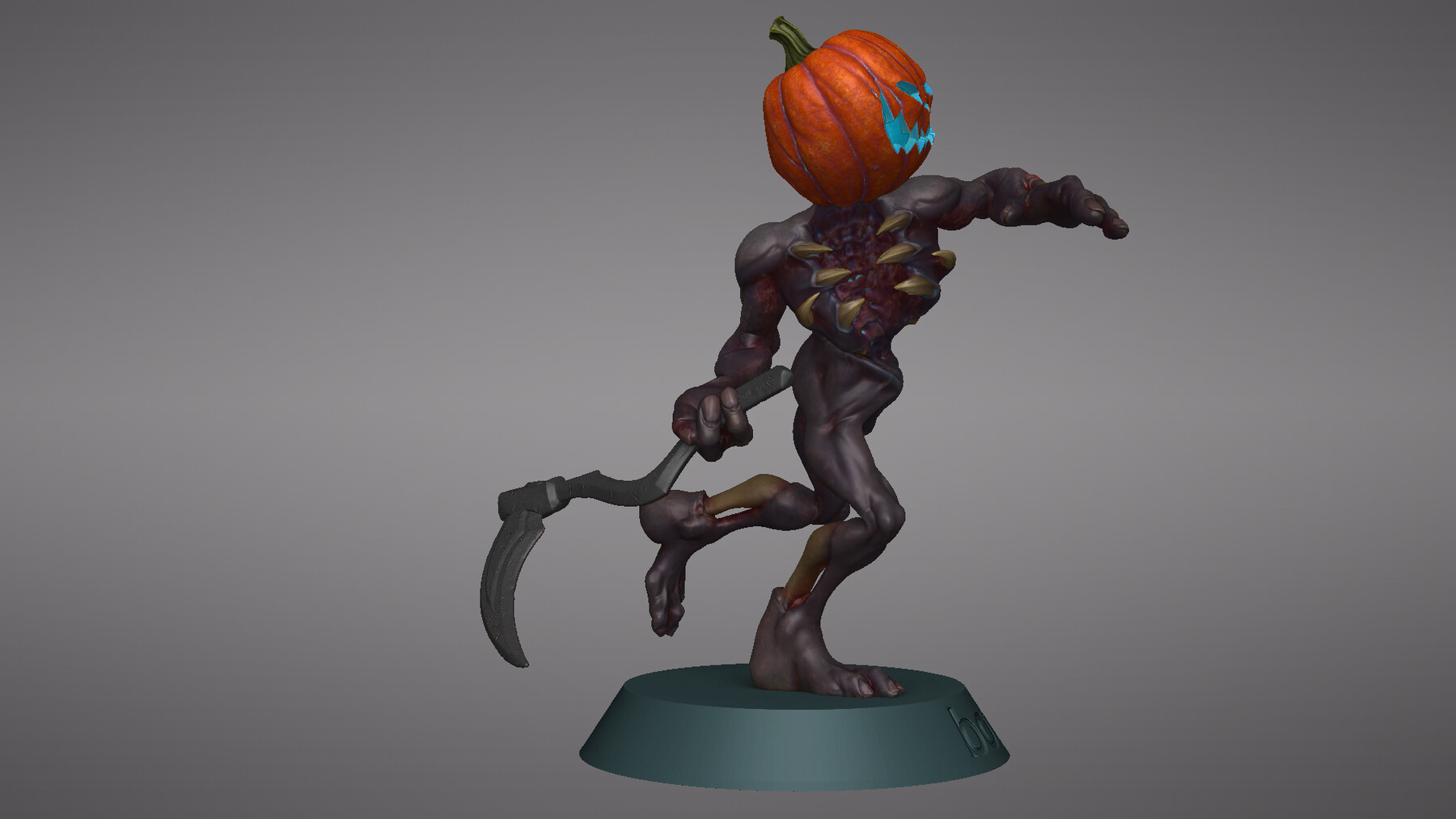 ArtStation - Humanoid Pumpkin Undead Pose 06 3D print model | Resources